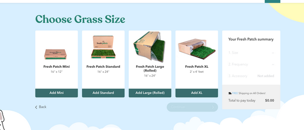 Choose Grass Size